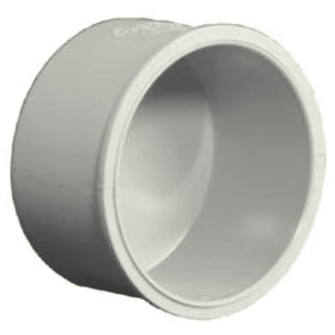 End Cap Plain, 63 mm, 2" Inch, LW, Agriculture PVC Fittings