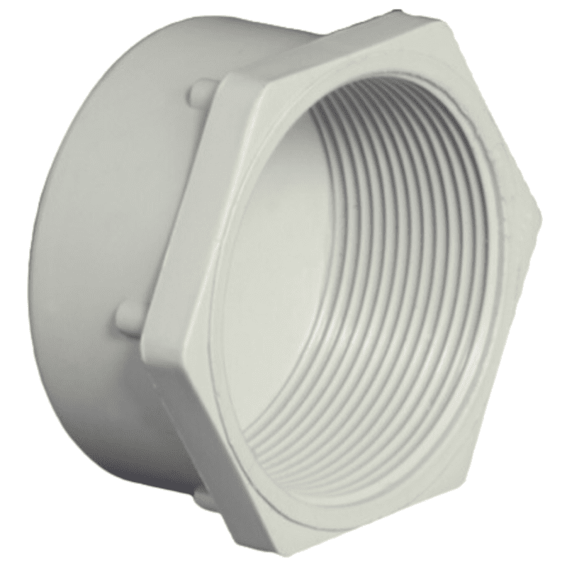 End Cap, 20 mm, 1/2" Inch, Threaded, Agriculture PVC Fittings